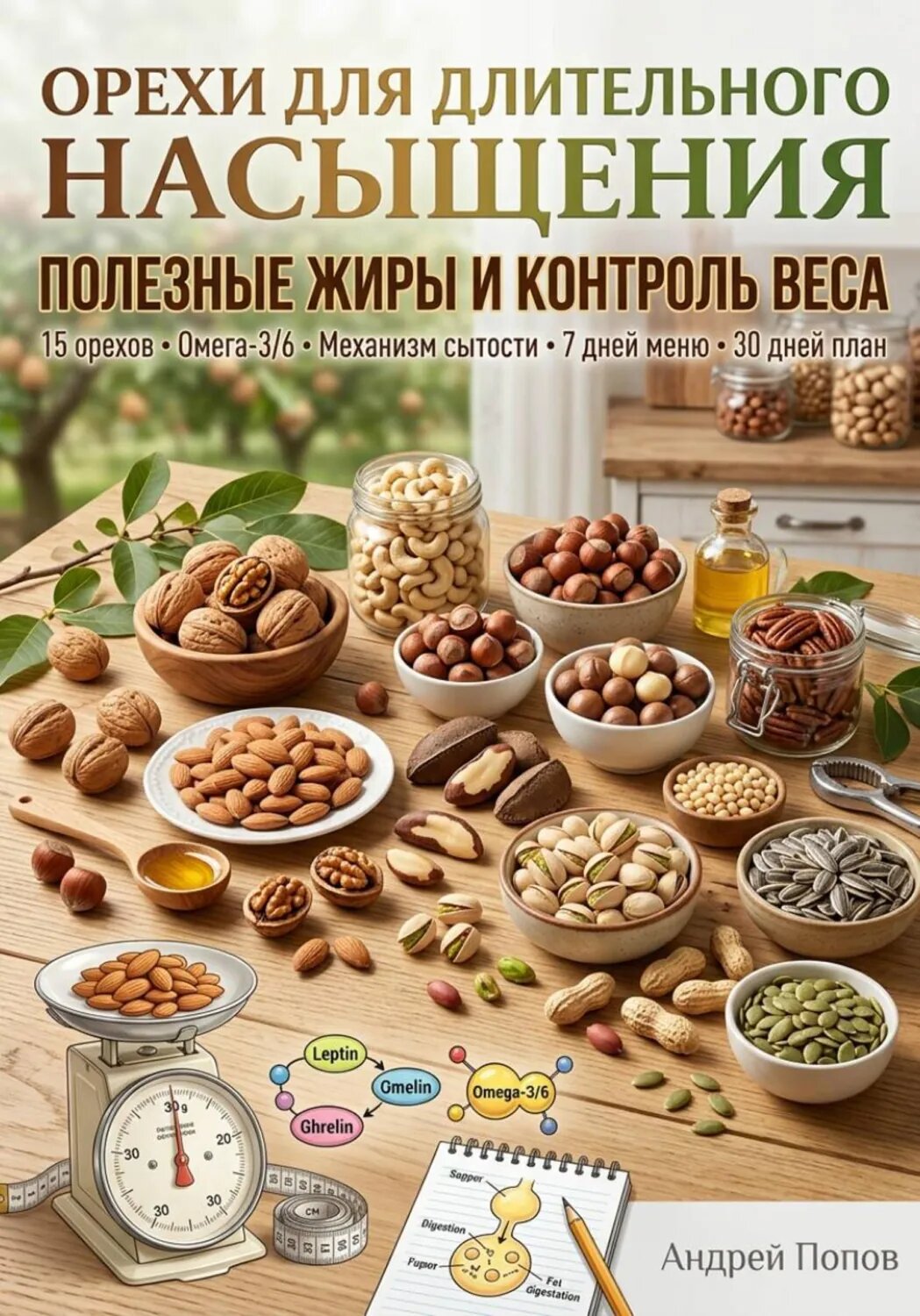 Орехи для насыщения: полезные жиры и контроль веса [Цифровая книга]