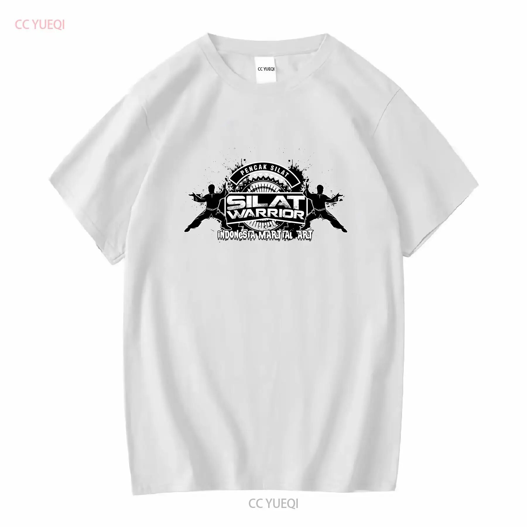Белая футболка Silat Warrior CC YUEQI хлопок