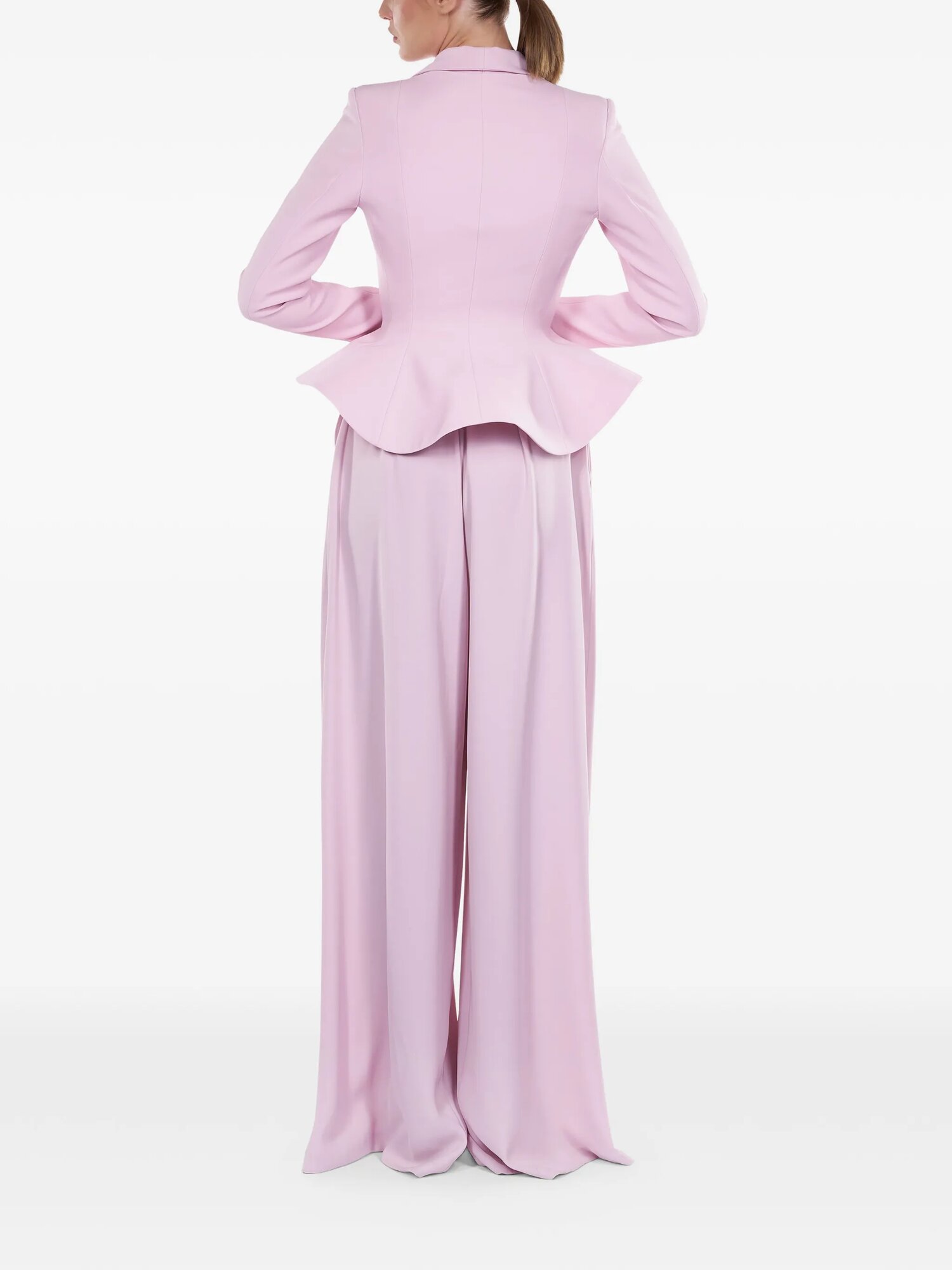 Комбинезон ARAFTU Peplum-hem double-breasted jumpsuit, размер 40, pink — фото 1