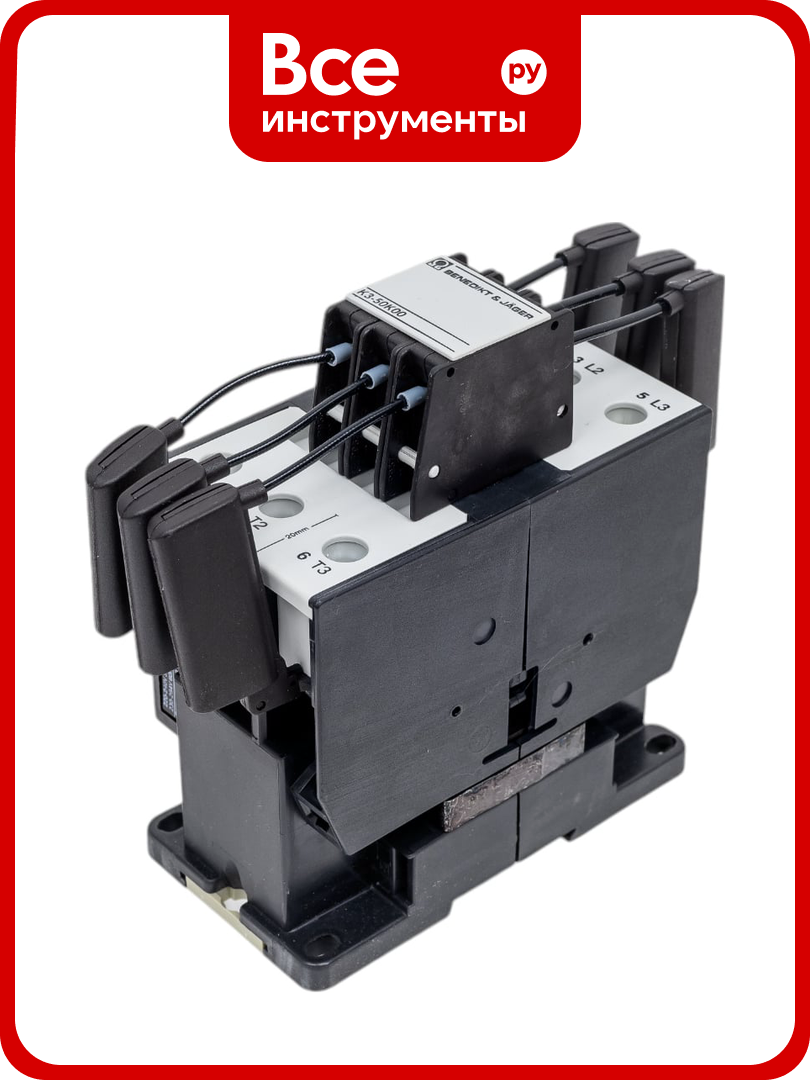 Контактор для коммутации конденсаторов Benedict K3-50K00 230 PN38209, для гашения бросков пускового тока