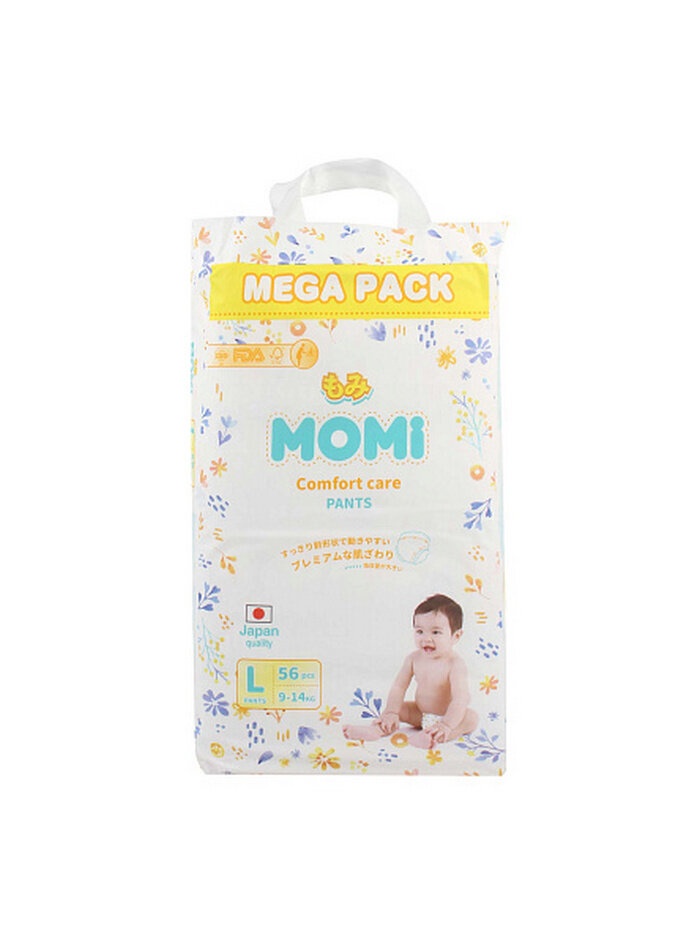 Подгузники-трусики Momi Comfort Care, размер: L/4, 9-14кг, 56шт