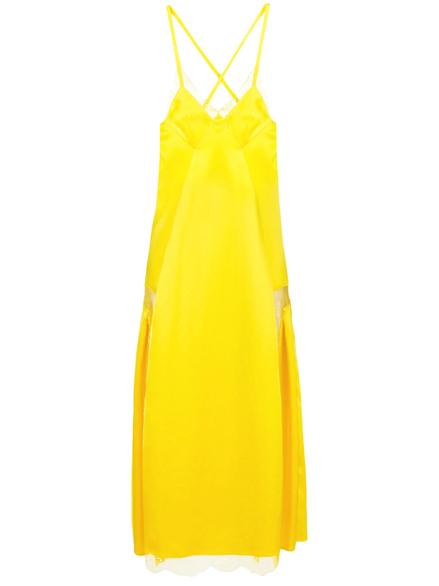 Платье Lace trim midi dress