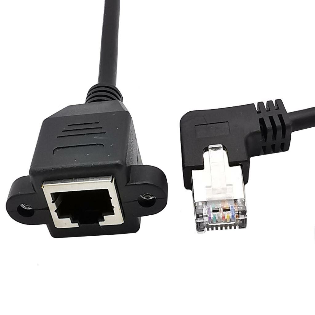 Кабель-удлинитель Gigabit с поворотом 90°, Согните влево