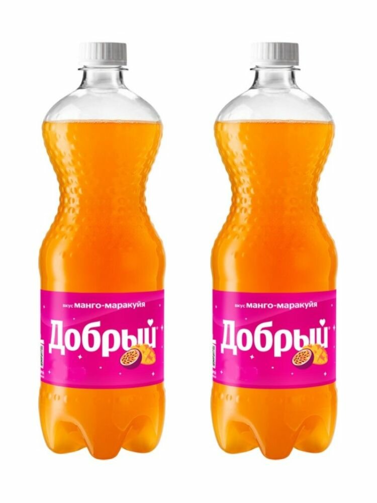 Добрый Газированный напиток Манго-маракуйя, 1 л, 2 шт