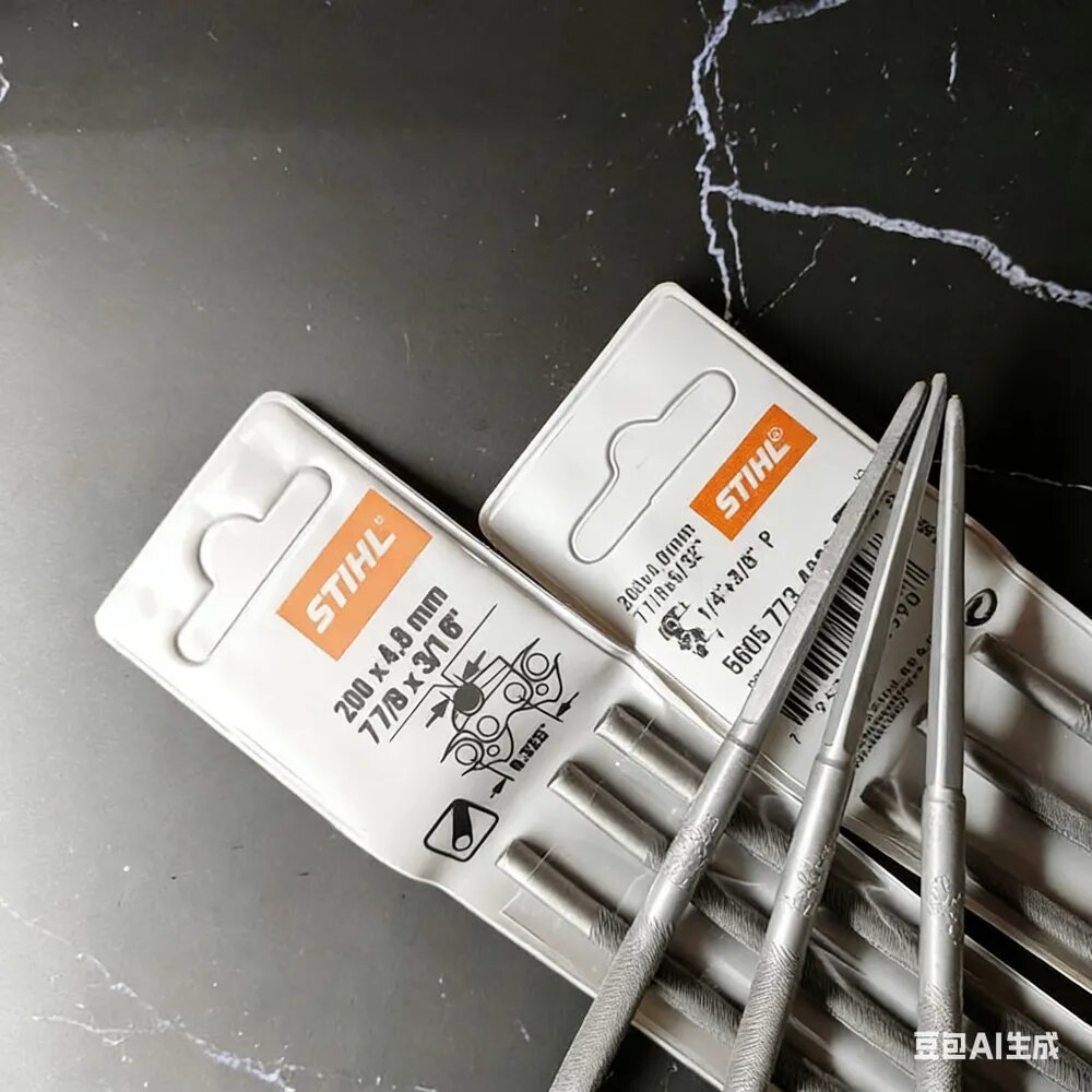 Напильник 4,0 мм 3/8 для заточки цепи пилы (STIHL MS 180 - 250) - 3 шт. KKQ
