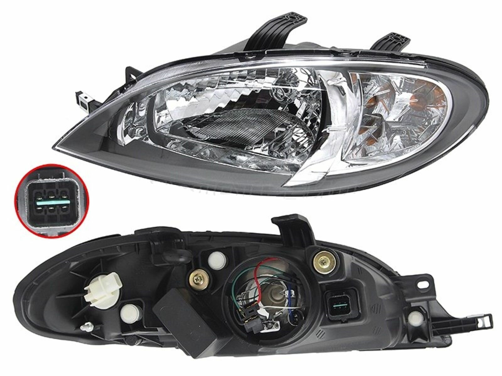 Фара Chevrolet Lacetti 04-13 / Daewoo Gentra 13-15 / Ravon Gentra 15-18 (Слева/ под электрокорректор