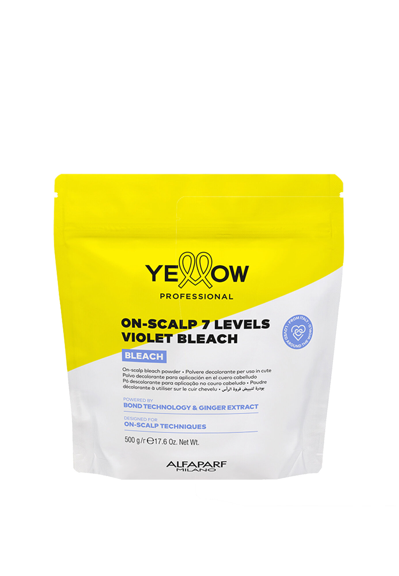 Обесцвечивающий порошок YE Scalp Bleach YELLOW PROFESSIONAL, для прикорневой зоны, 500г