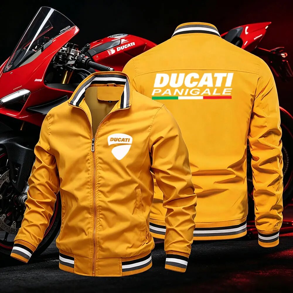 Мужская мотоциклетная куртка Ducati 2026: весенне-летняя, для активного отдыха, Желтый, XXXL, 20