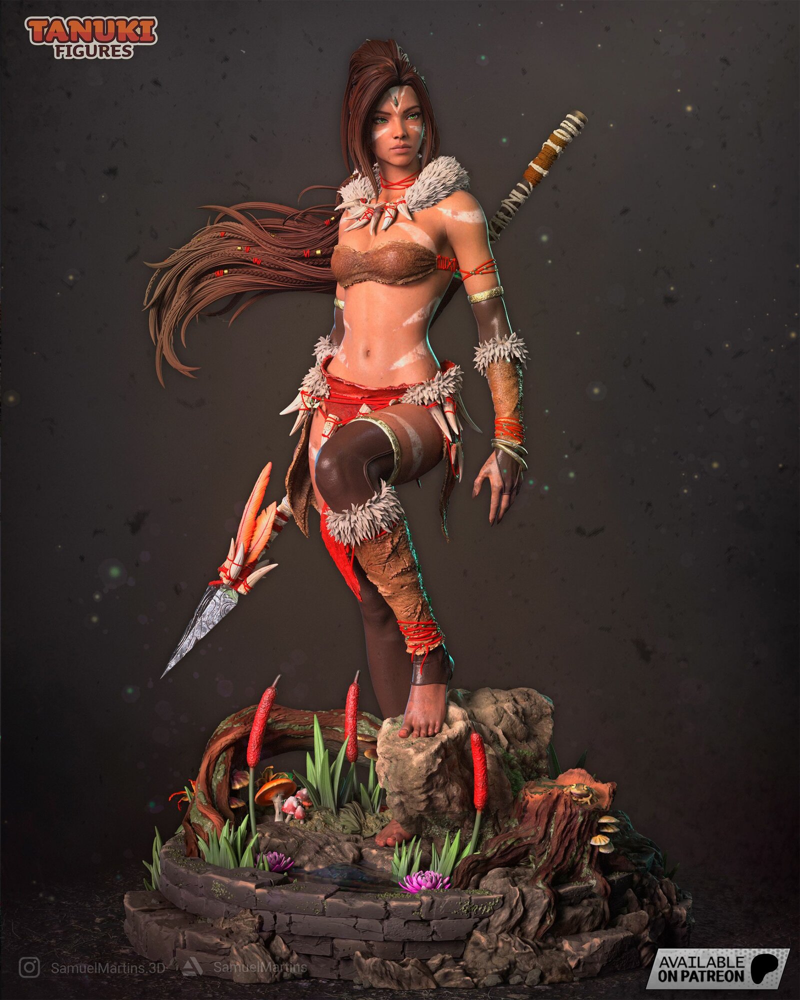 Сборная модель Nidalee (League of Legends), 317мм, 1/6 для покраски