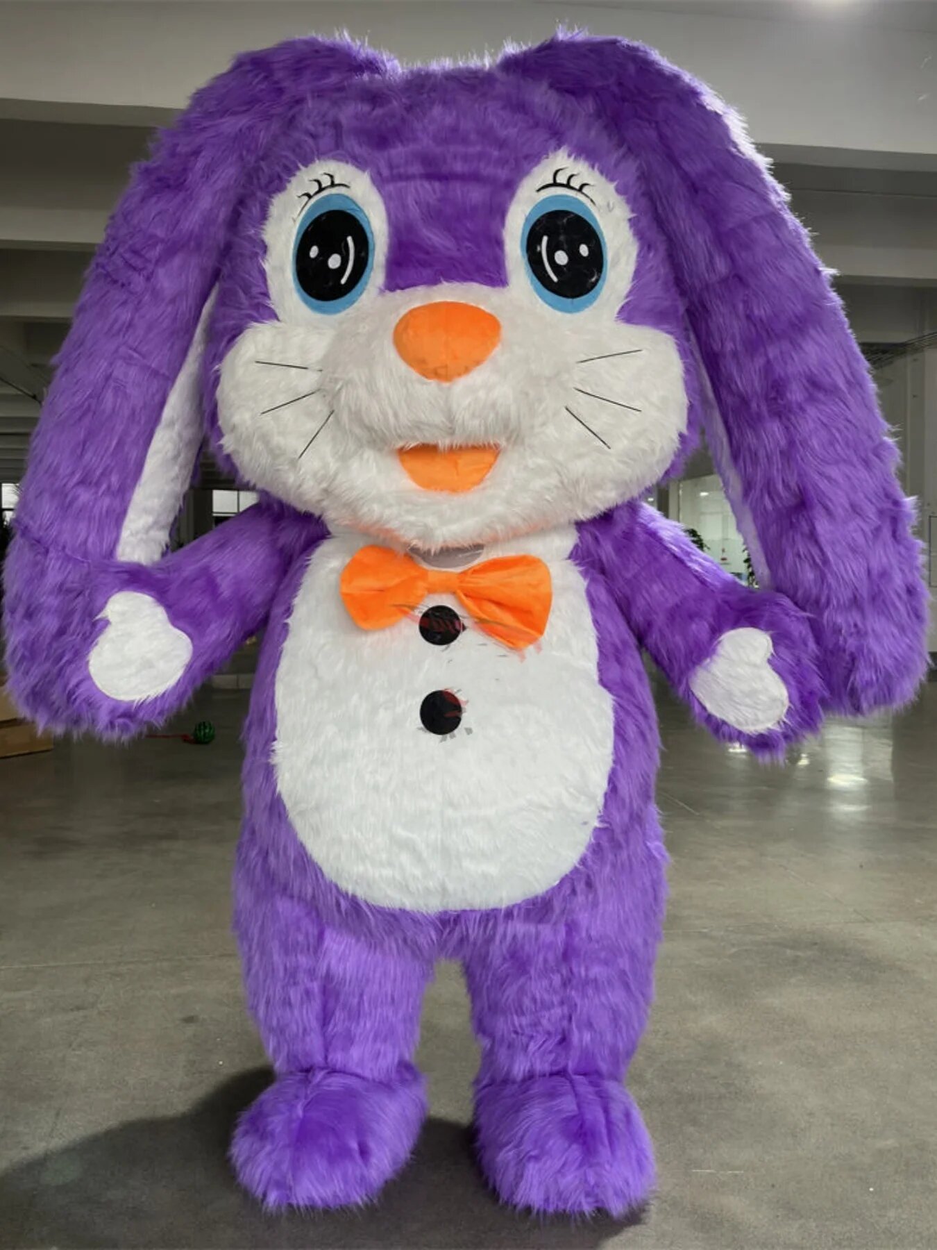 Карнавальный костюм, Ростовая кукла, mascot costume, Надувной фиолетовый кролик