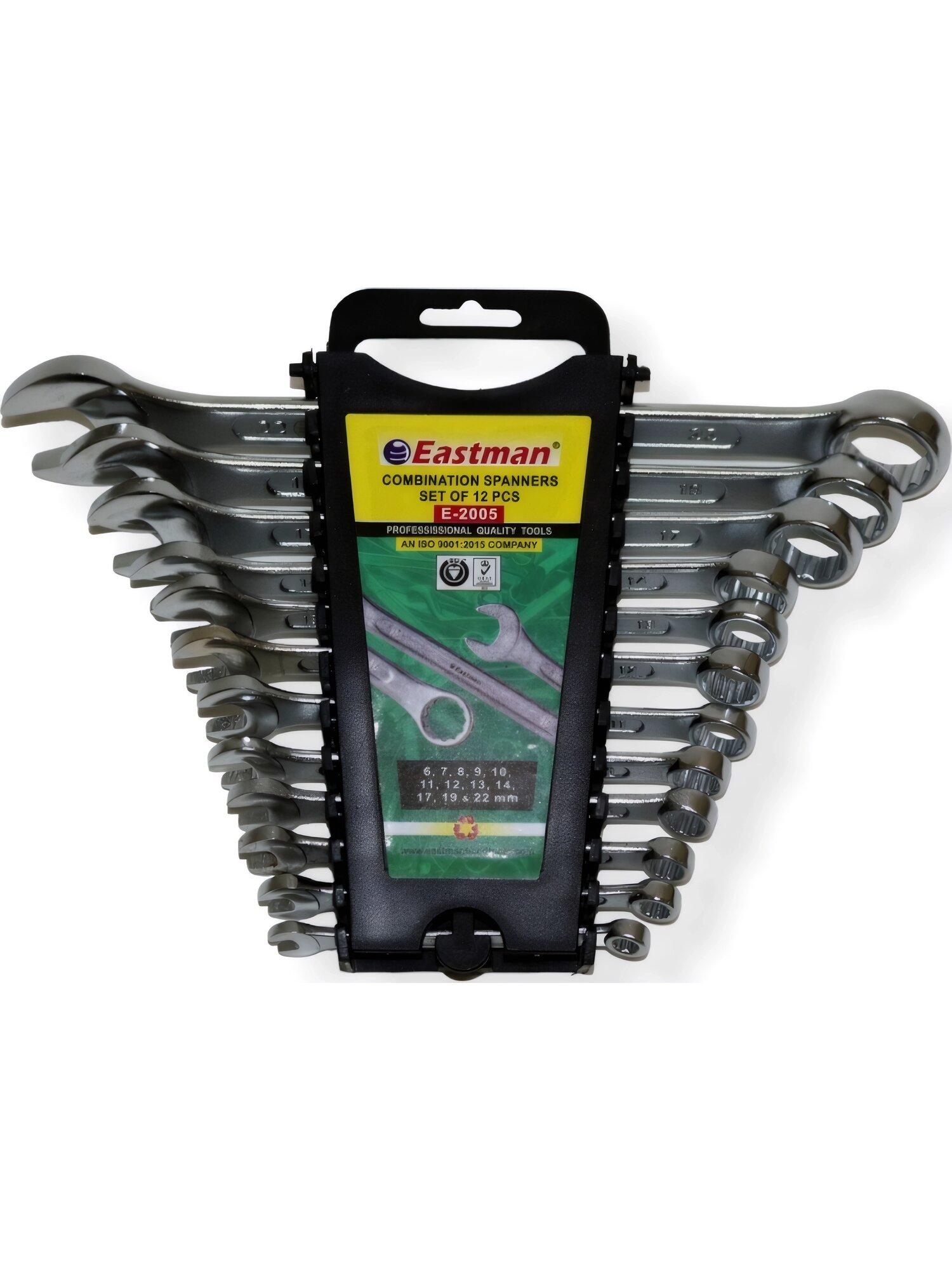 Набор ключей комбинированных EASTMAN E-2005-12, 12 предметов