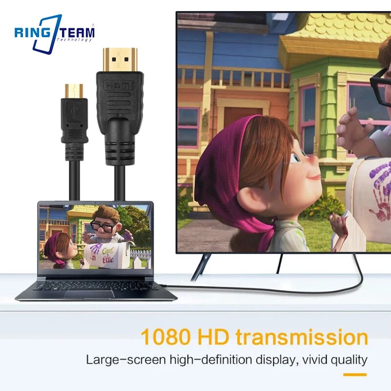 RingTeam кабель Micro USB-HDMI 1080P — фото 1