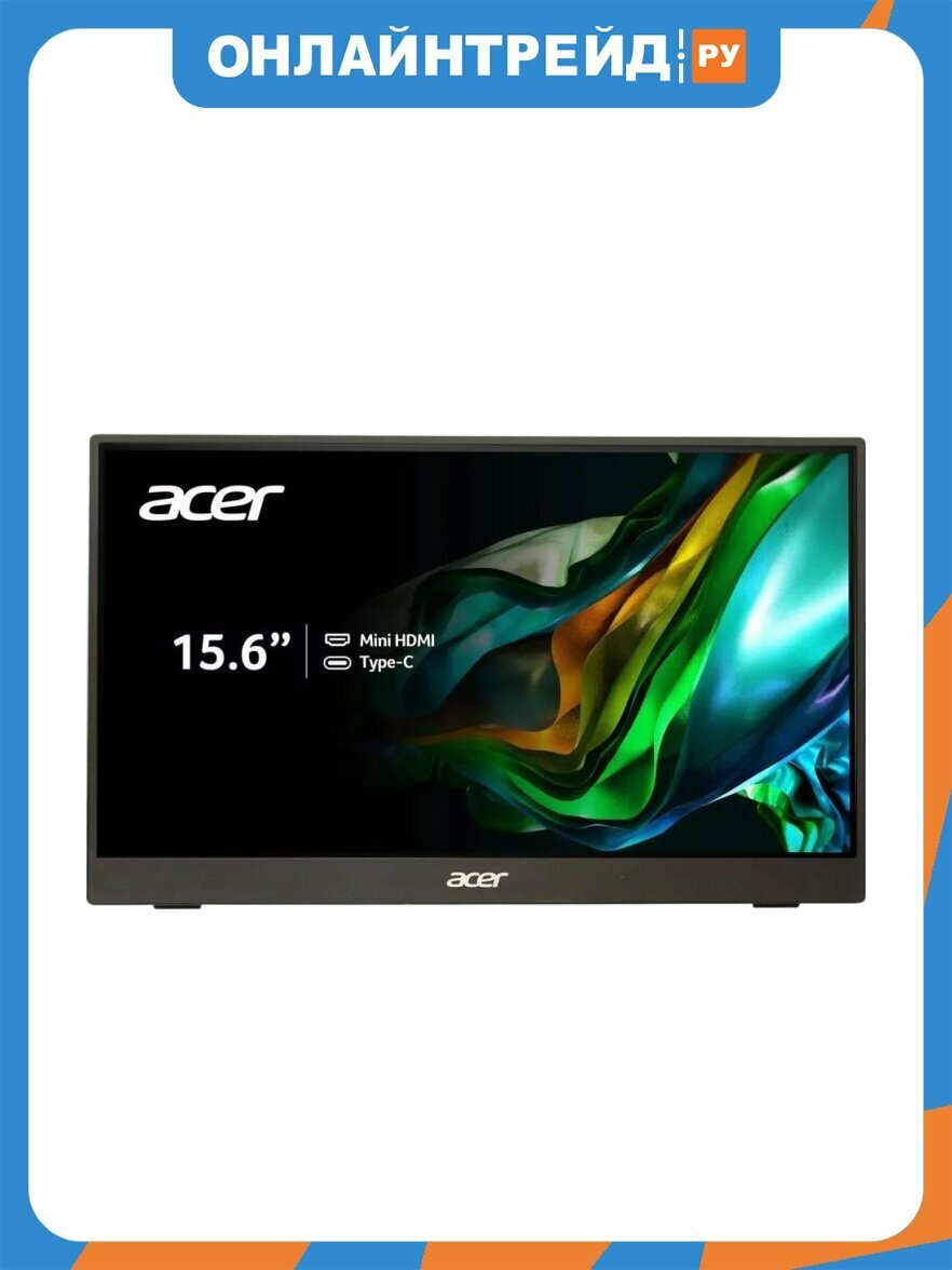 Монитор Acer PM161QJbmiuux 15.6" Black (UM. ZP1CD. J01)