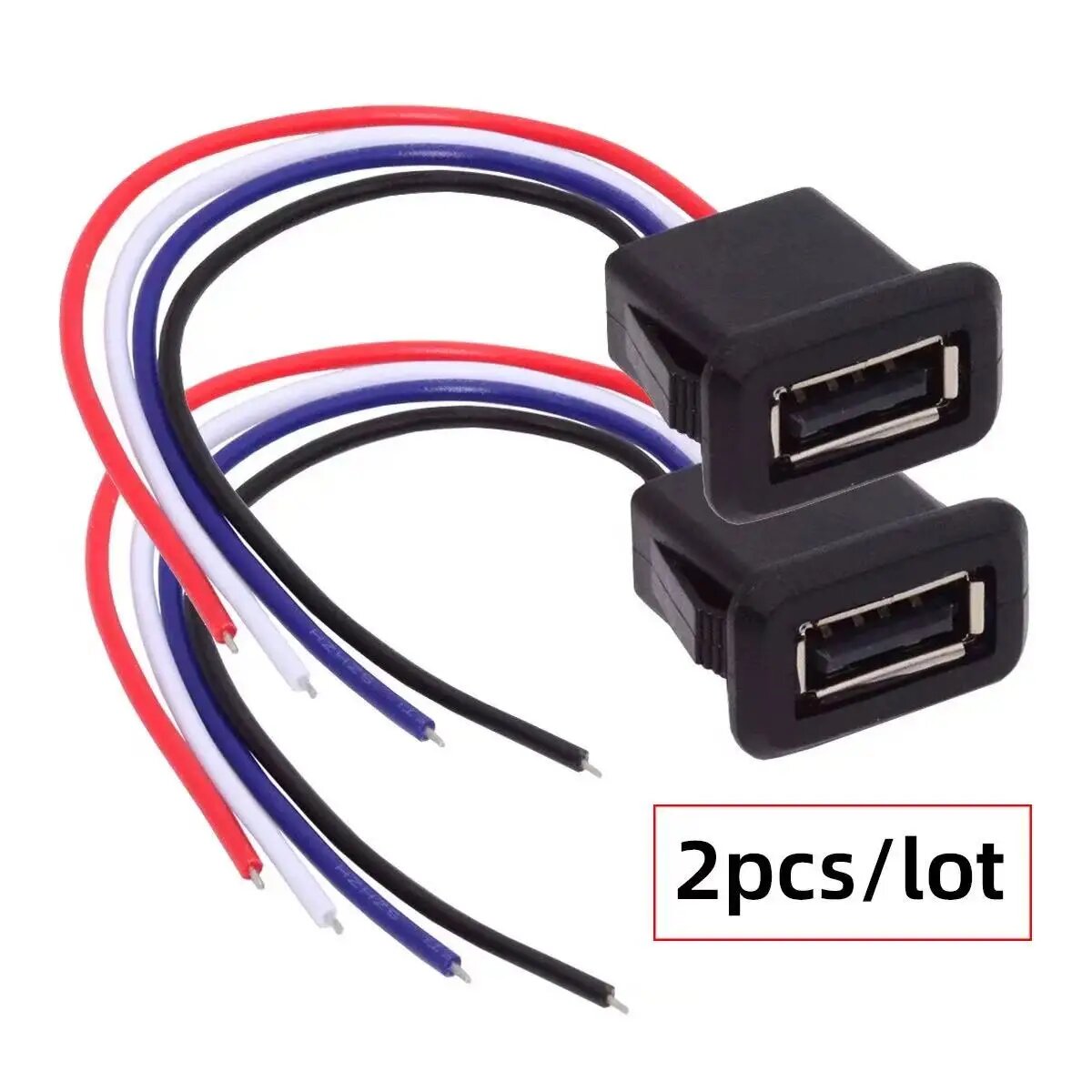 QinMSY Кабель USB-C 2-контактный 2pcs, USB 2.0 4Pin 20cm