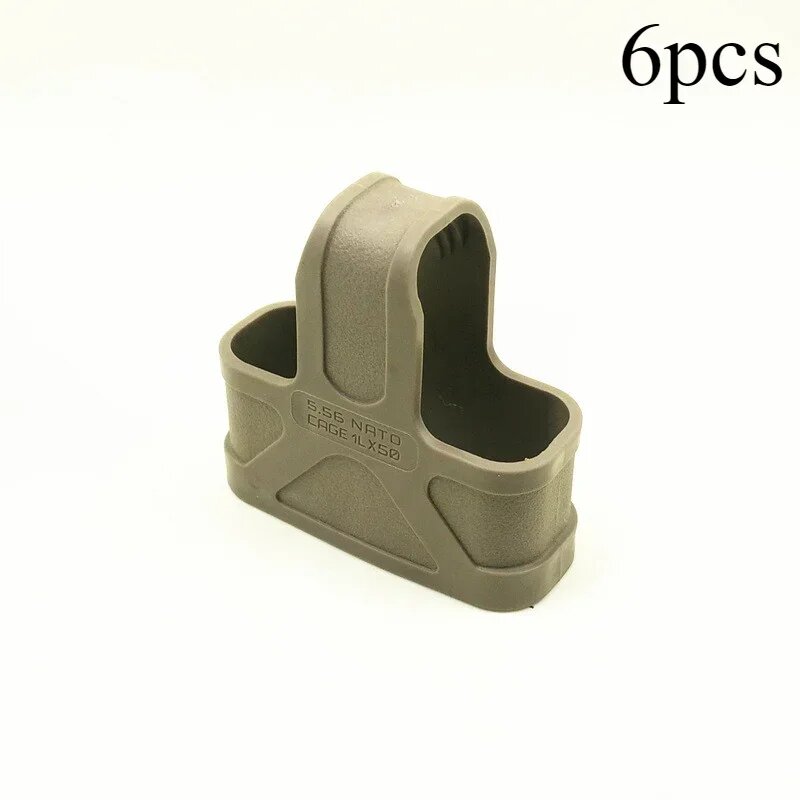 Тактический резиновый подсумок для магазина M4 5.56 HDIRXG Серый, 6pc-Khaki