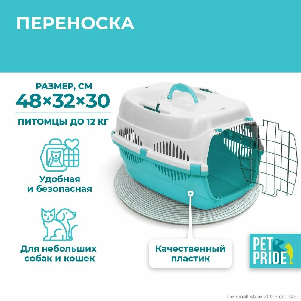 Ручной наборЯщик для животных, 48 x 32,5 x 30 см, бирюзовый цвет