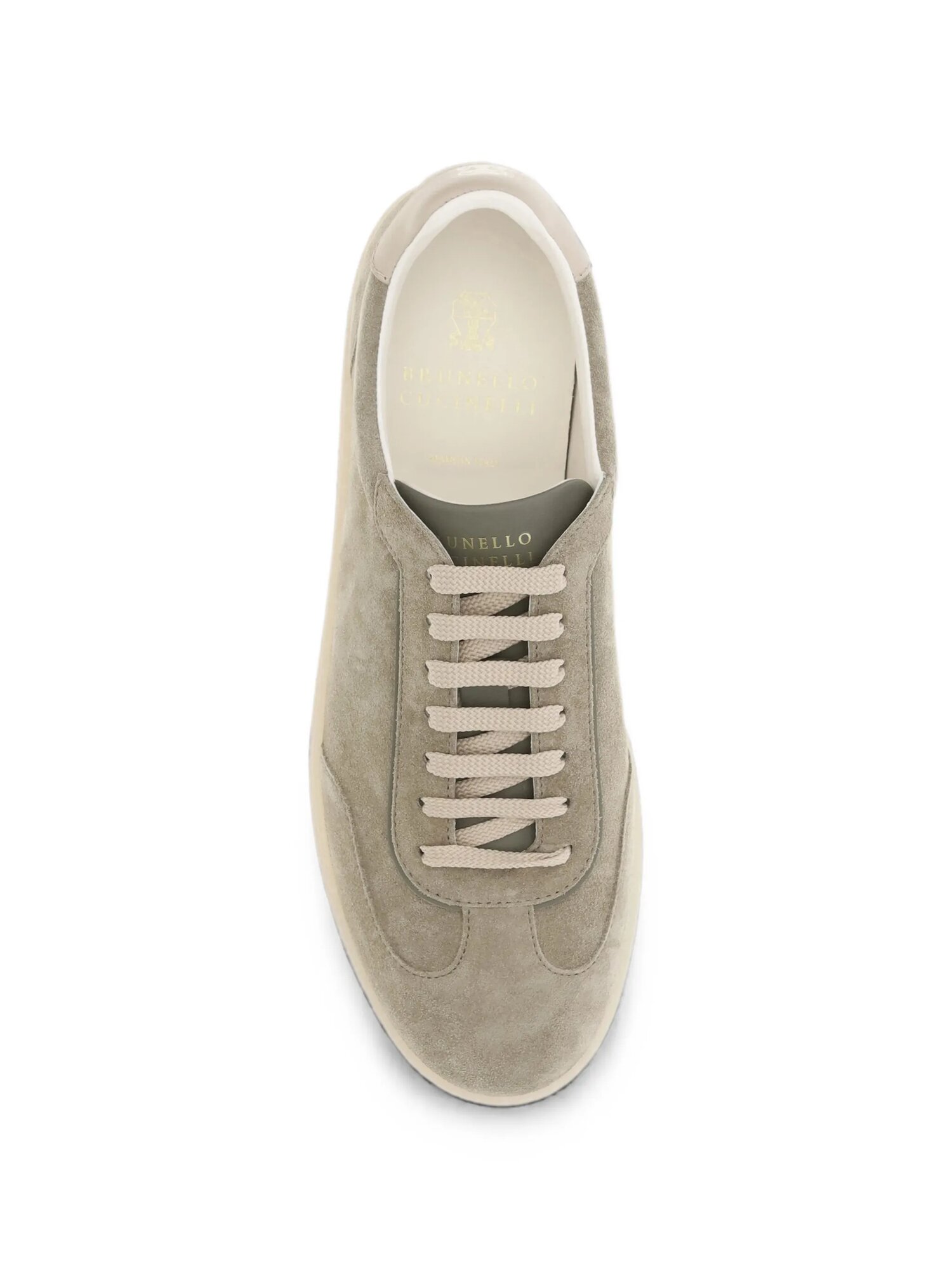 Кроссовки BRUNELLO CUCINELLI Lace-up suede sneakers, размер 45 — фото 1