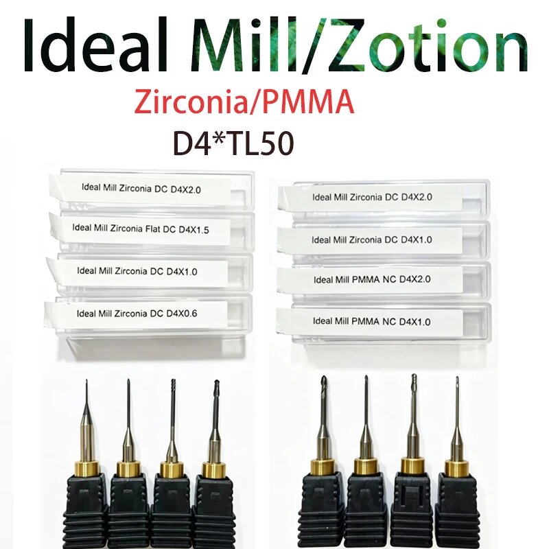 Фреза Ideal Mill Zotion Zirconia Wax PMMA DC D4x0.6 мм