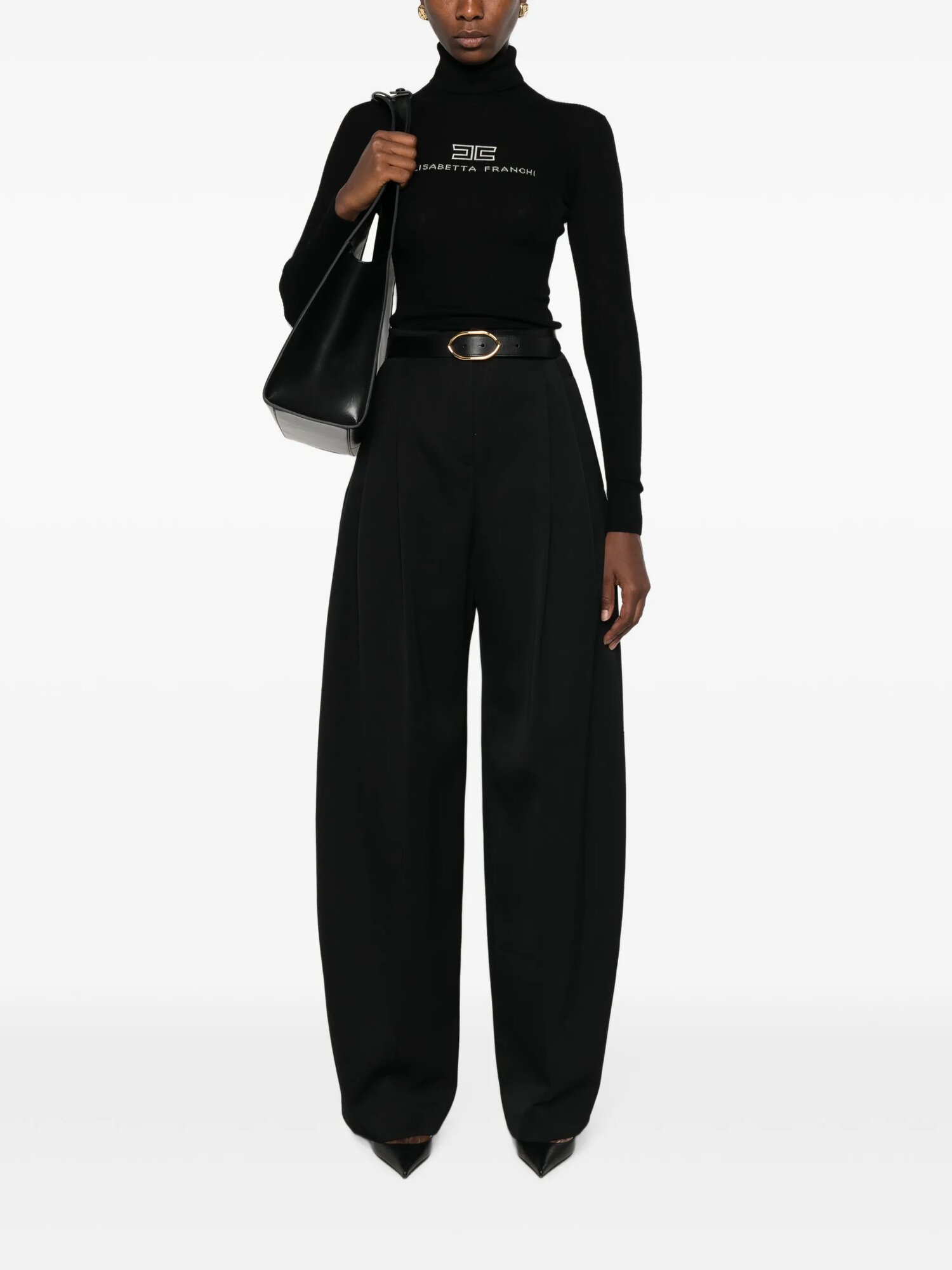 Свитер Logo-embroidered roll-neck sweater