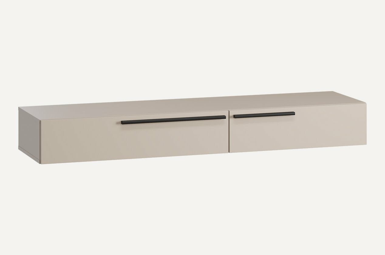 Тумба под телевизор подвесная Divan.ru Кимбол Латте, 160x20, лдсп