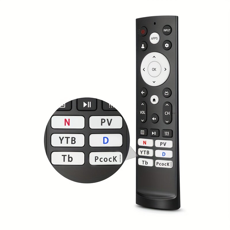 Пульт дистанционного управления (замена) для Google TV, совместимый с UHD 4K ULED телевизорами, подходит для моделей ERF3Q, ERF3G, ERF3H90H, ERF3L90H, ERF3A90