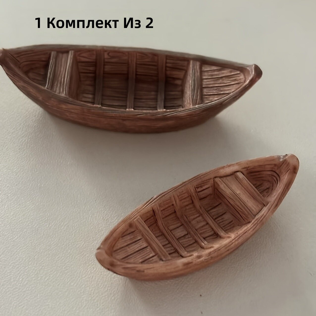 Набор из 2 мини-лодок - реалистичные плавающие модели кораблей с корпусом, для ванны, бассейна, аквариума, подходят для соленой и пресной воды, для улицы, легкая сборка без инструментов