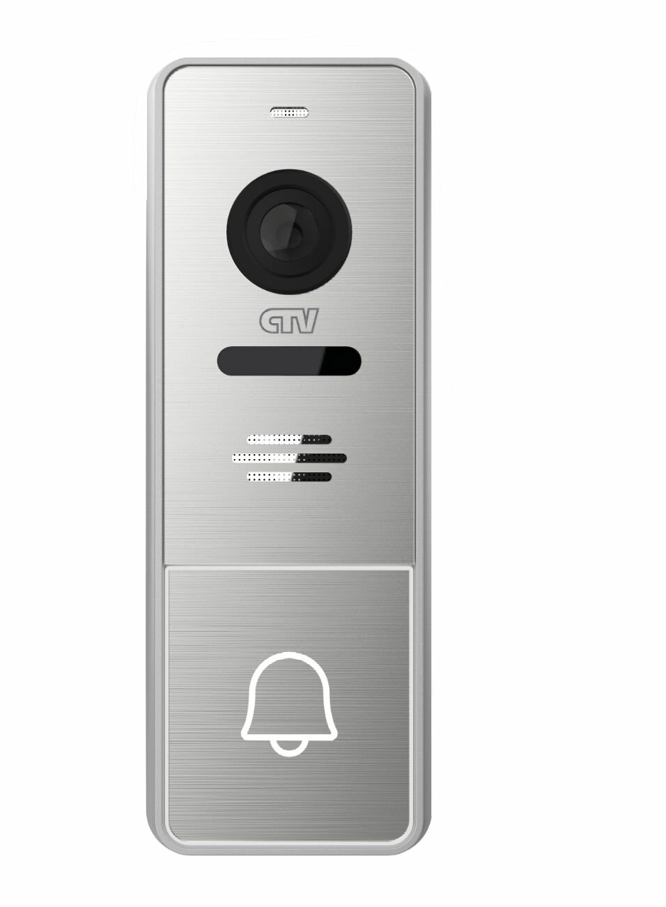 CTV D4005S Signal (серебро) - вызывная панель видеодомофона для квартиры, дома или офиса, объектив 2,5 мм, угол обзора 115 , разрешение видеокамеры Full HD, ИК-подсветка "День/Ночь"