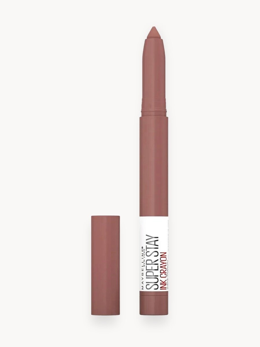 Maybelline New York Помада-карандаш для губ Super Stay Ink Crayon, 10 Trust your gut, стойкая матова