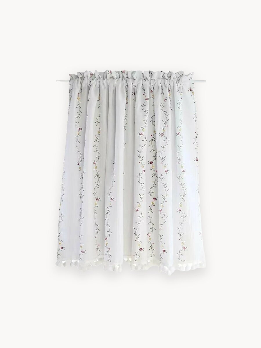 Короткая занавеска в стиле американской кантри, наполовину занавеска, кофейная занавеска90см х 140 см,