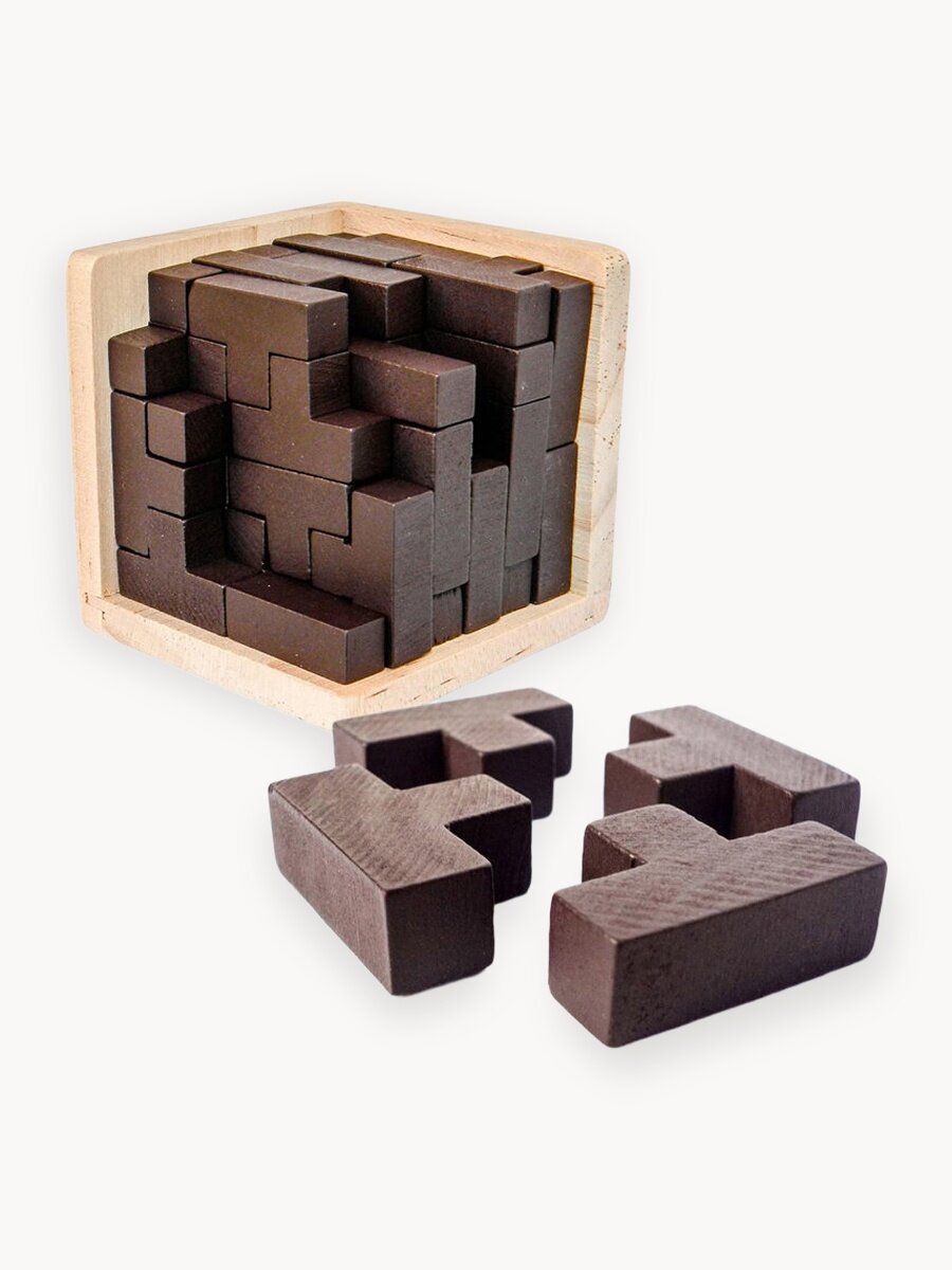 Головоломка Тетрис деревянная развивающая игрушка для детей и взрослых