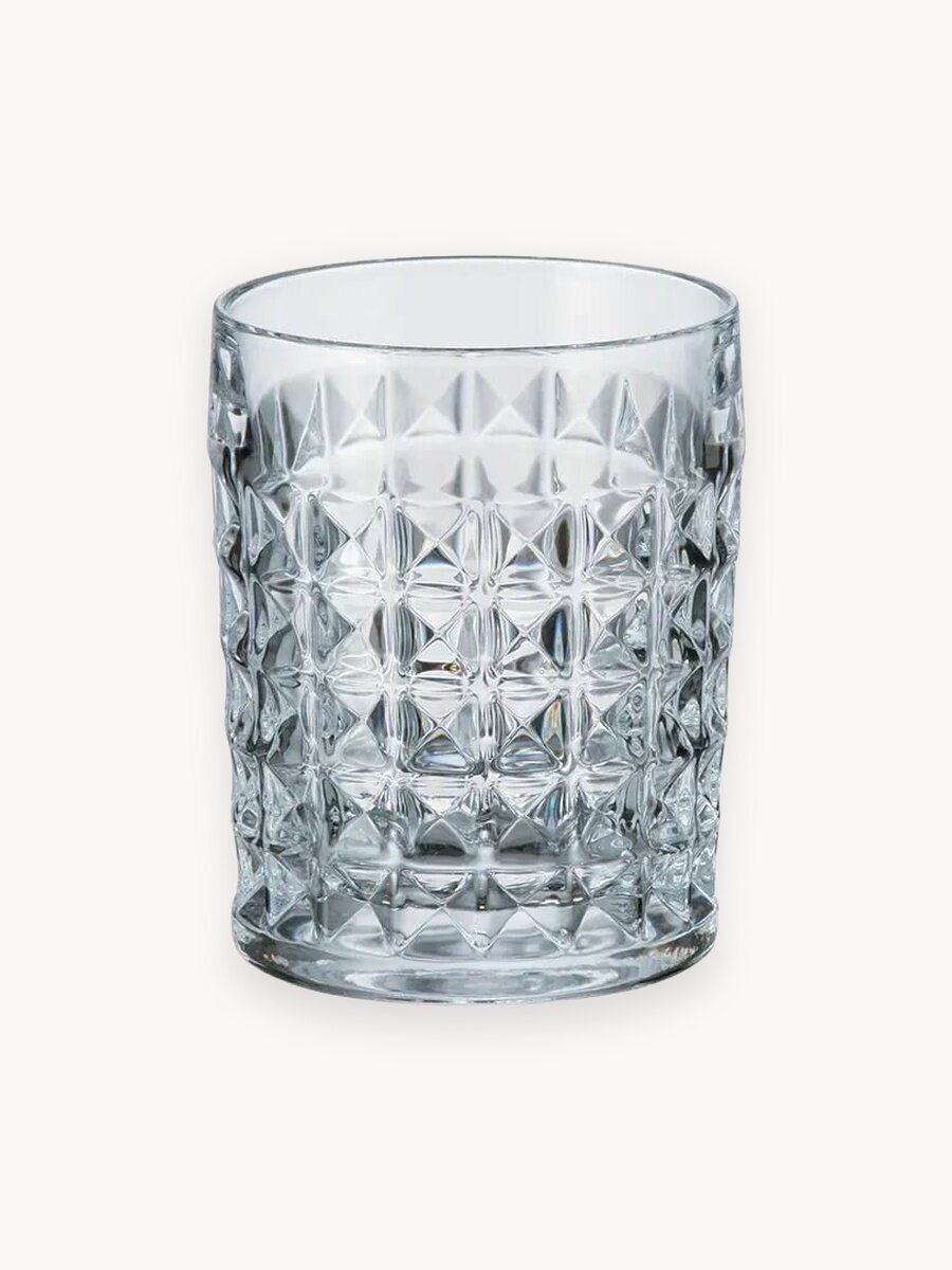 Стакан для виски "DIAMOND", 230 мл (набор 2 шт.), стекло, Crystal Bohemia/ БСС0550
