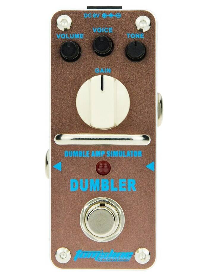 TOMSLINE ADR-3 Педаль эффектов DUMBLER Dumble Amp Simulator, размер mini, питание от БП 9в