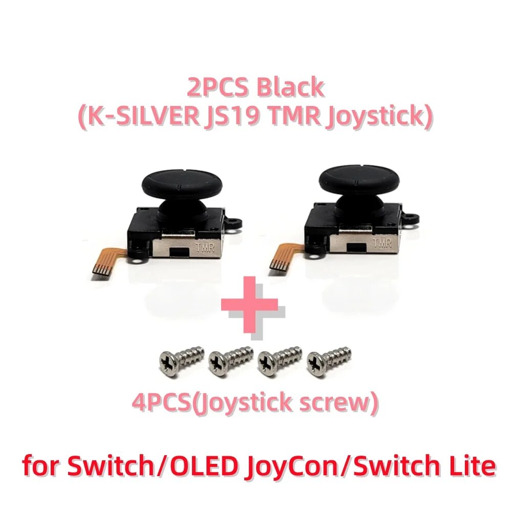 2 джойстика JS19 Black для Switch/OLED/Lite
