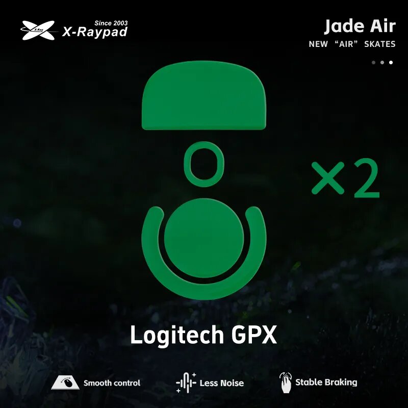 Ножки для мыши (глайды)X-Raypad Jade Air Mouse Skates for Logitech PRO X SUPERLIGHT Proкомплект из 2-х наборов