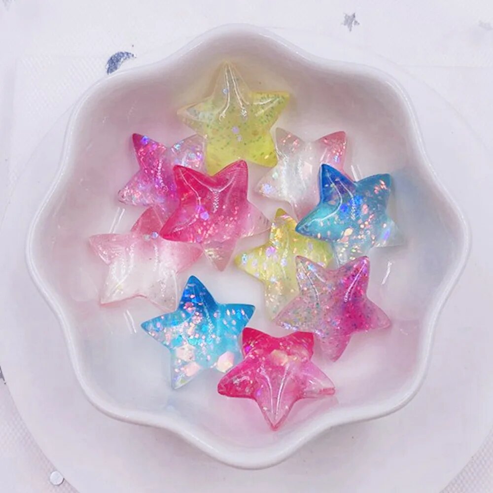 Смоляные звезды для скрапбукинга, Цвет: Random mixed