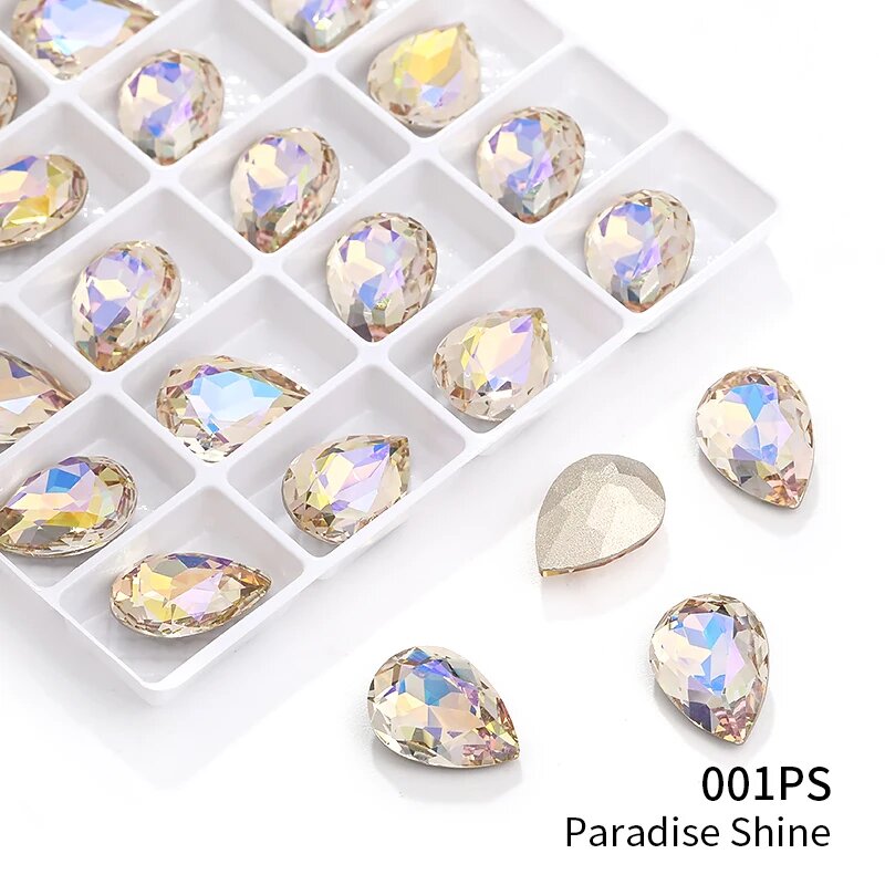 Стразы-капли Paradise Shine 10x14 мм, 36 шт