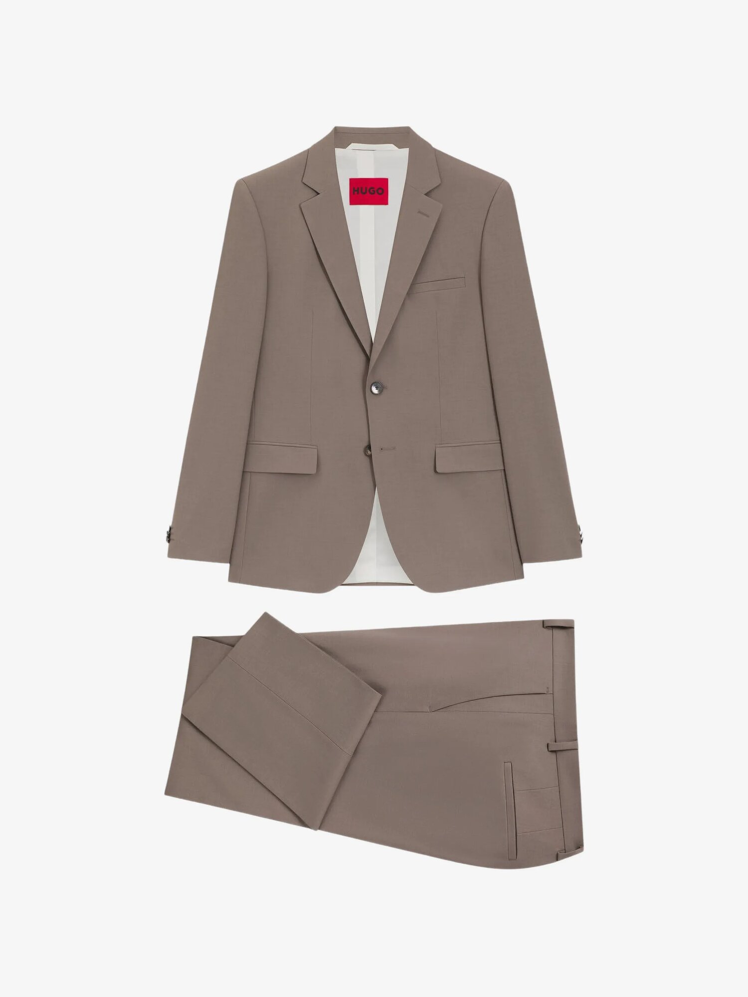 Комбинезон HUGO Two-piece extra-slim-fit suit in wool-blend poplin