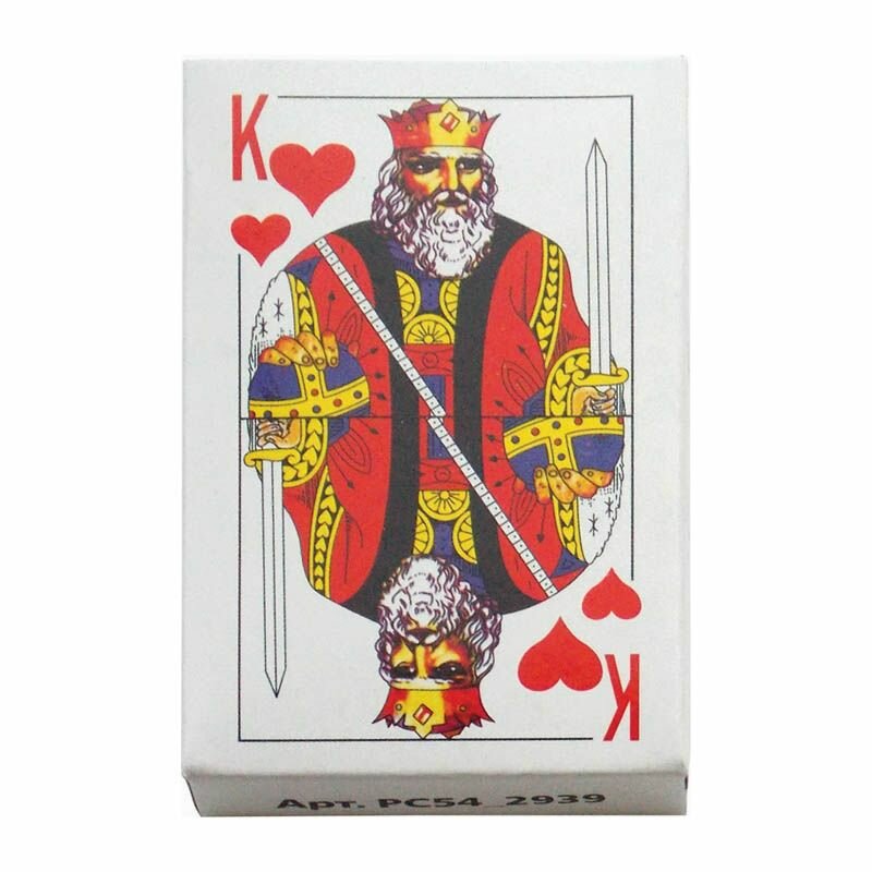 Карты игральные 54 карты, с пластиковым покрытием