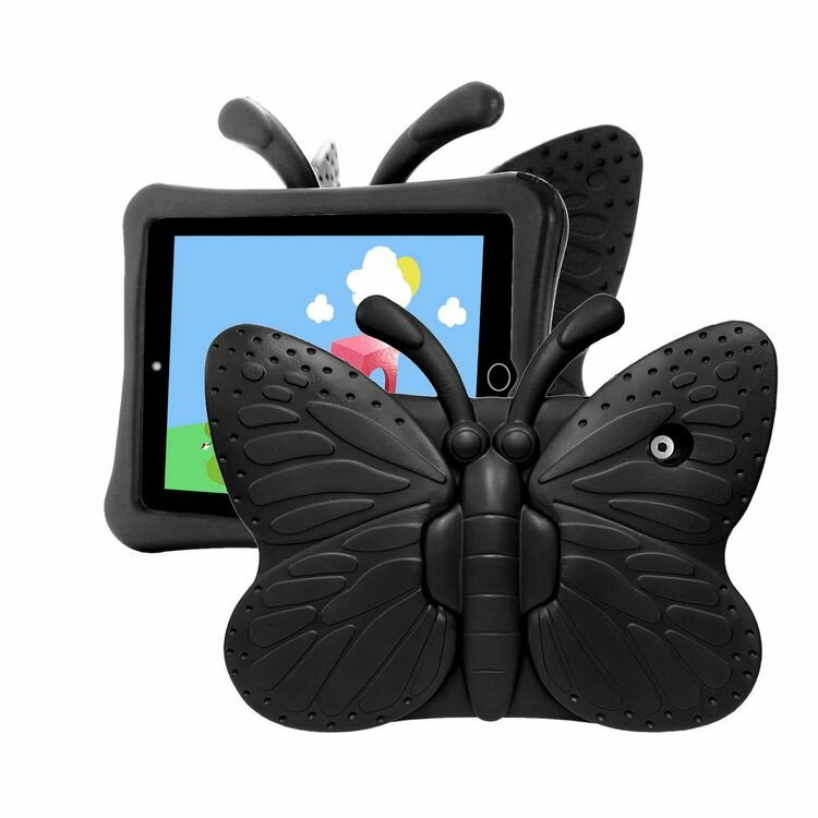 3D Милый чехол-бабочка для детей Легкая подставка EVA Противоударный прочный сверхпрочный чехол для планшета, удобный для детей, для iPad 10.2 (2021/2020/2019)