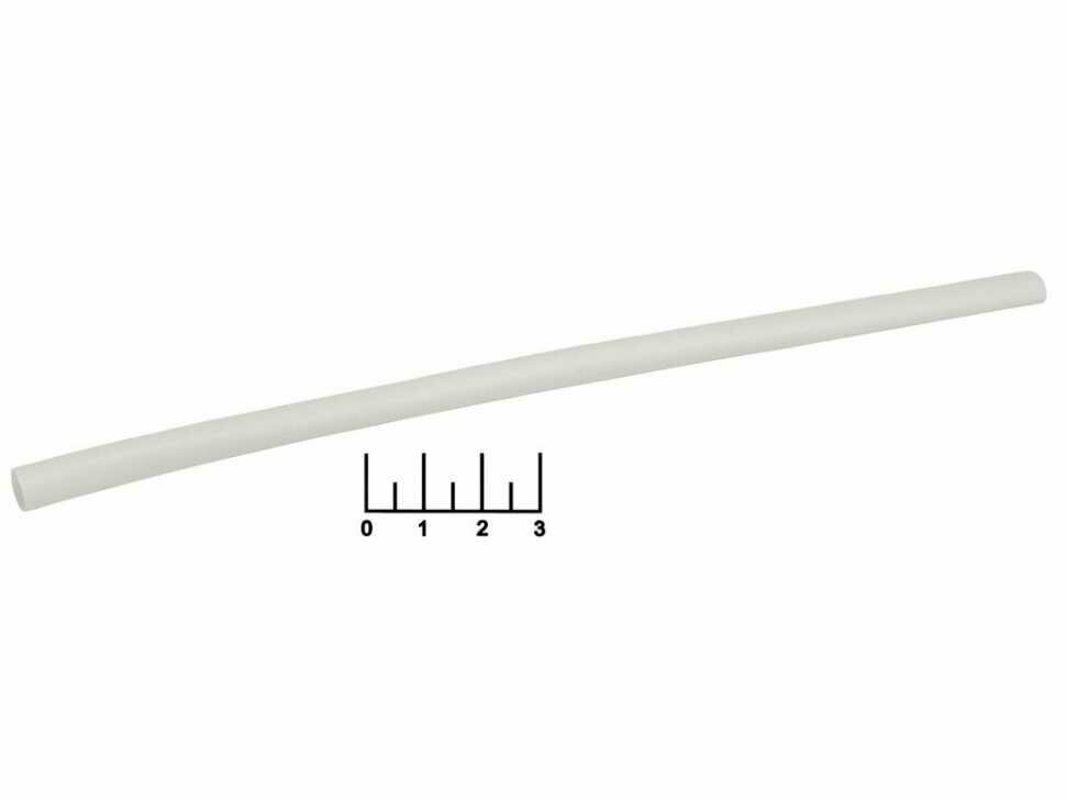 Термоусадочная трубка силиконовая 6мм 20см (белая)