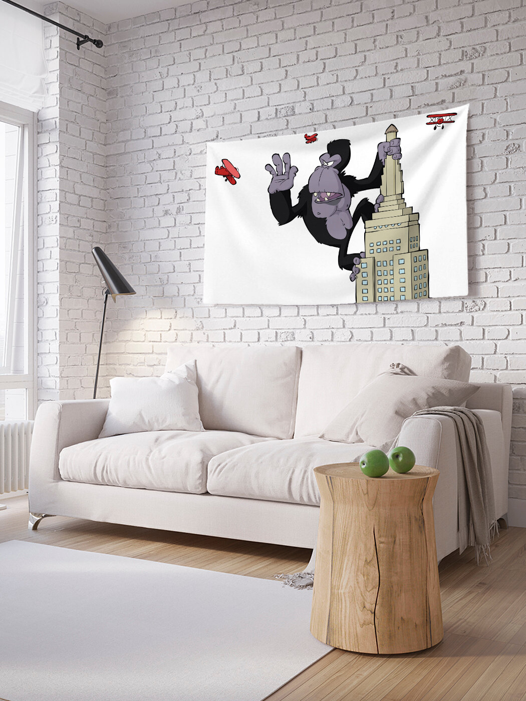 Фотопанно на стену горизонтальный постер 100х150 "Кинг конг жив", JoyArty