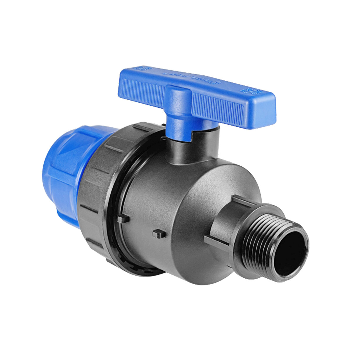 Шаровой кран d 63х1,1/2" цанга-наружная резьба Valfex