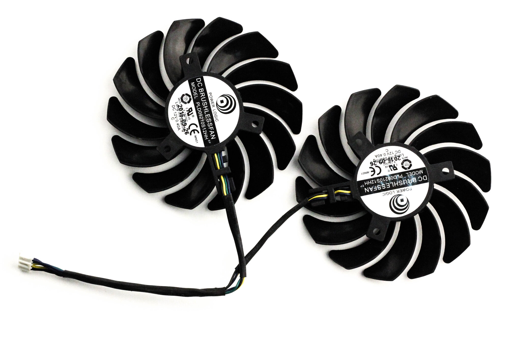 Вентилятор для MSI GTX1050ti 87mm p/n: PLD09210S12HH