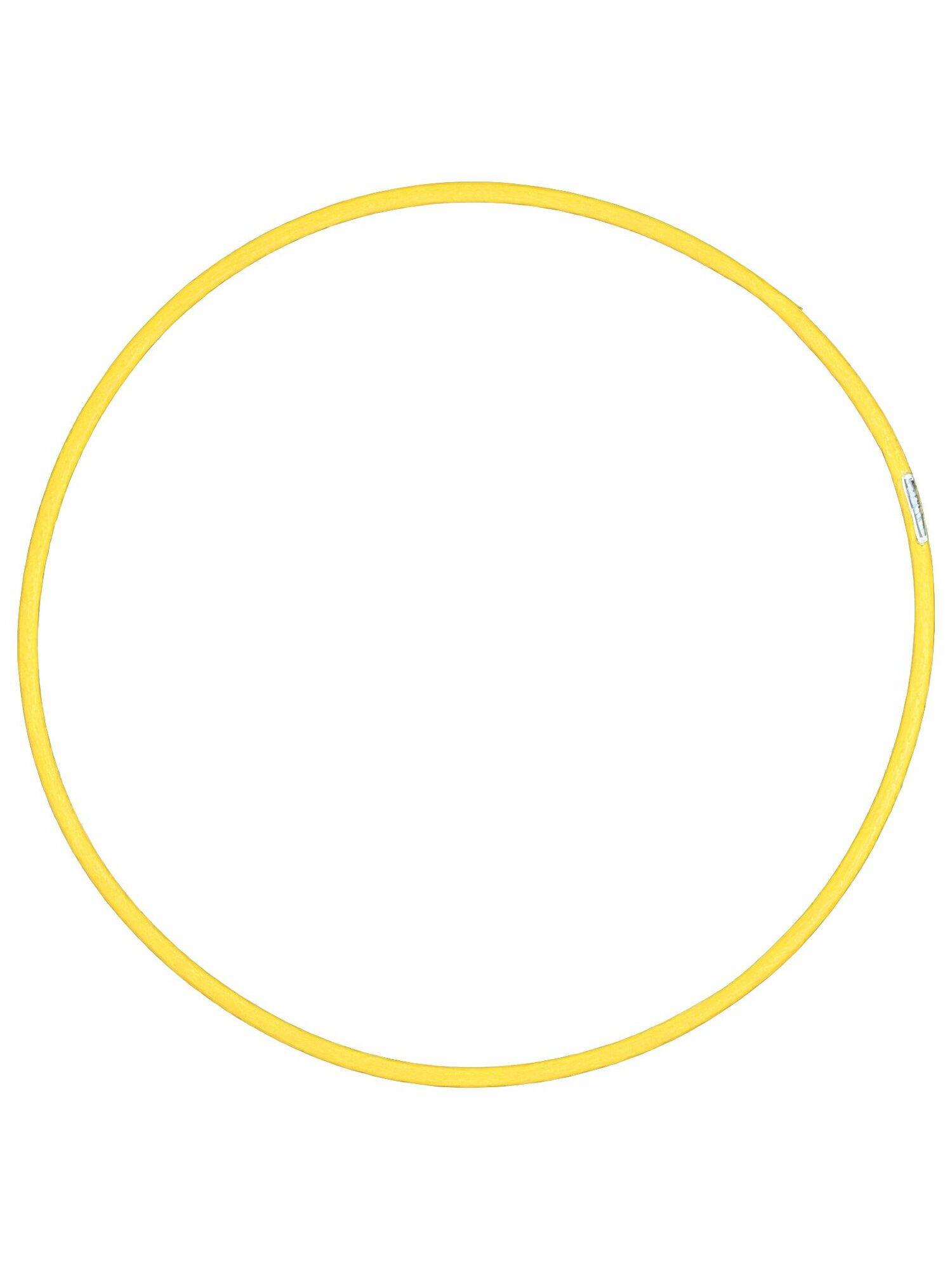 Детский облегченный пластиковый обруч для гимнастики, спортивный инвентарь для тренировок и фитнеса, диаметр 50 см, цвет желтый