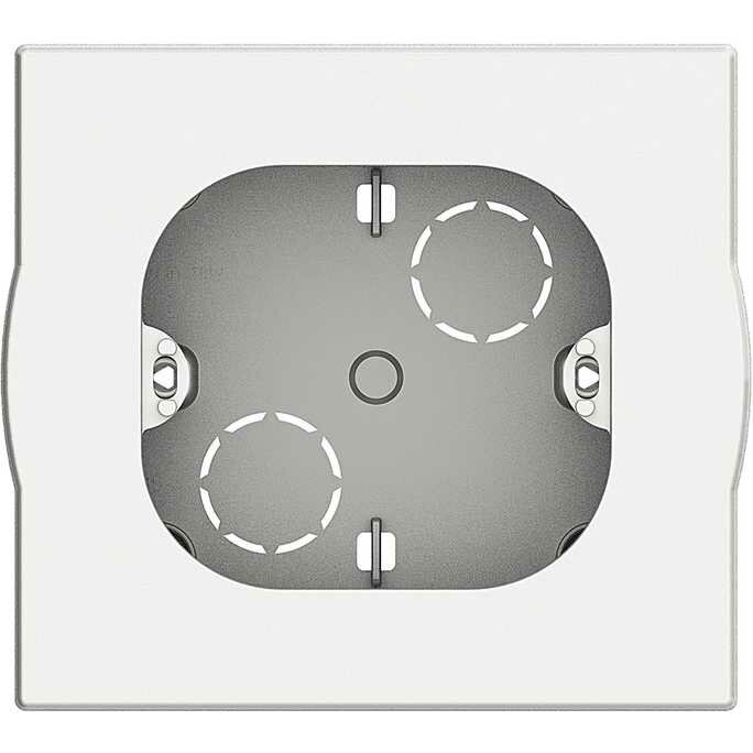 Коробка для настенного монтажа, размер 2 модуля LivingLight белый 502BI