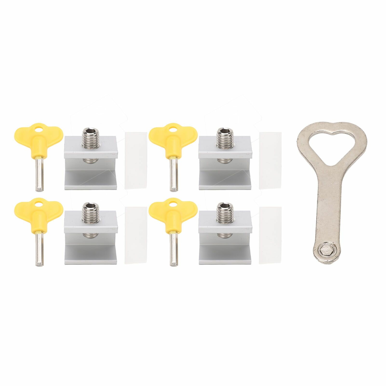 Набор ограничителей и замков для раздвижных окон, 4 шт.