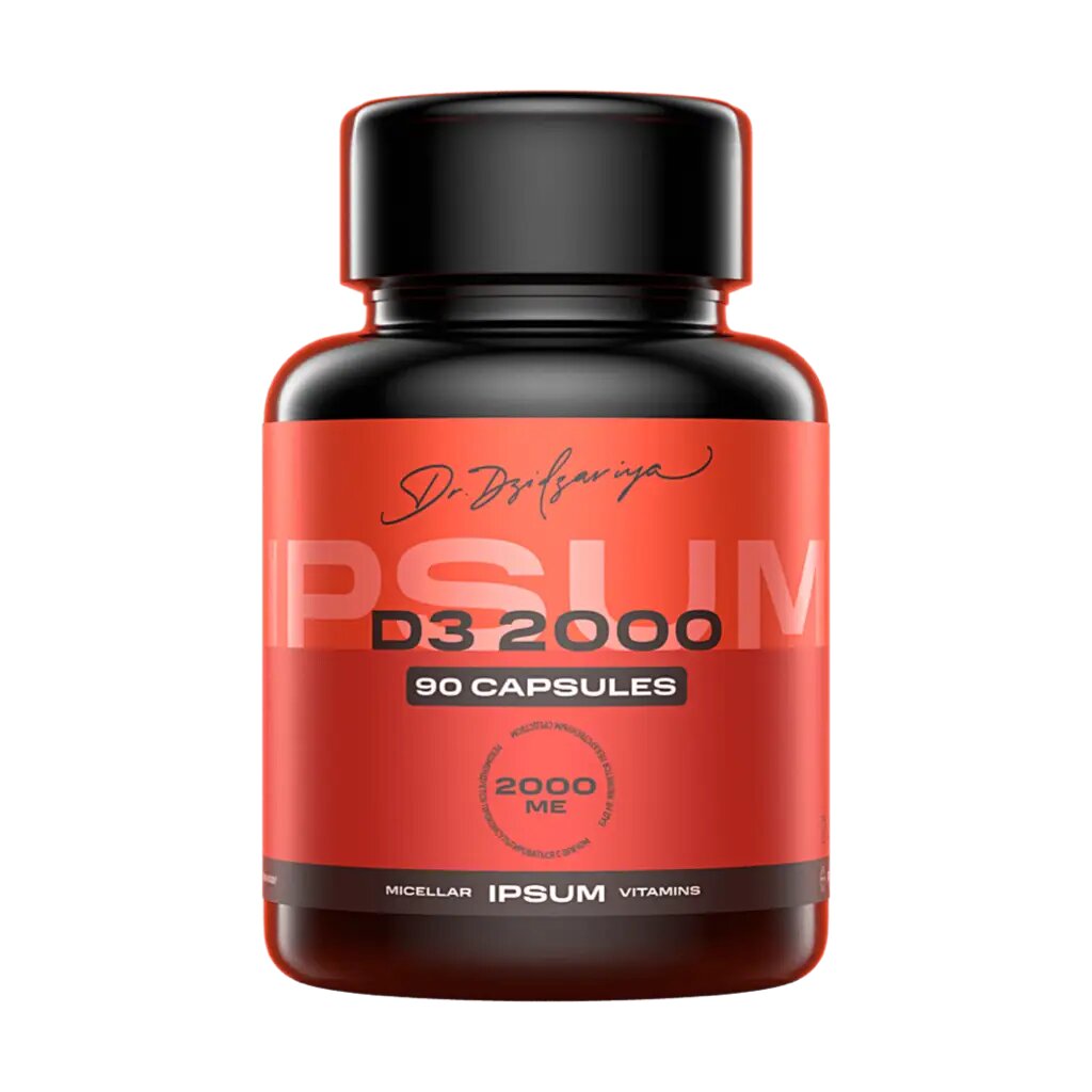 IPSUM Мицеллированный Витамин D3 2000 ME / Micellar Vitamin D3 2000 IU мягкие капсулы массой 650 мг 90 шт