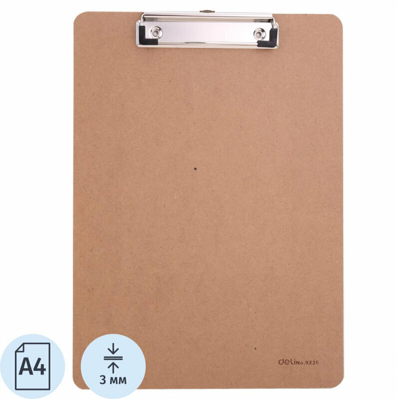 Папка-планшет A4 древесновол-стая плита сред плотн(МДФ) беж E9226, 1406418