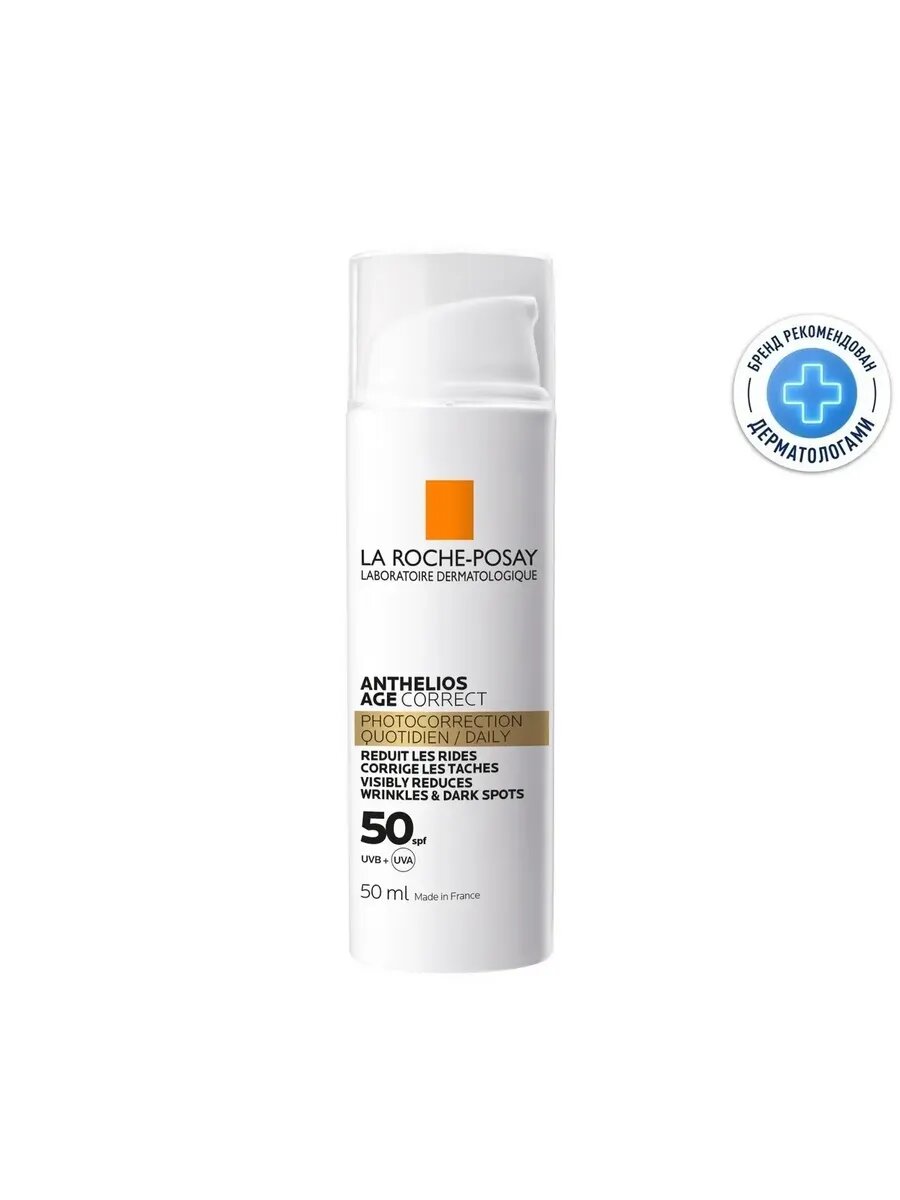 Солнцезащитный крем Anthelios La Roche-Posay, для лица, антивозрастной, SPF 50, 50 мл