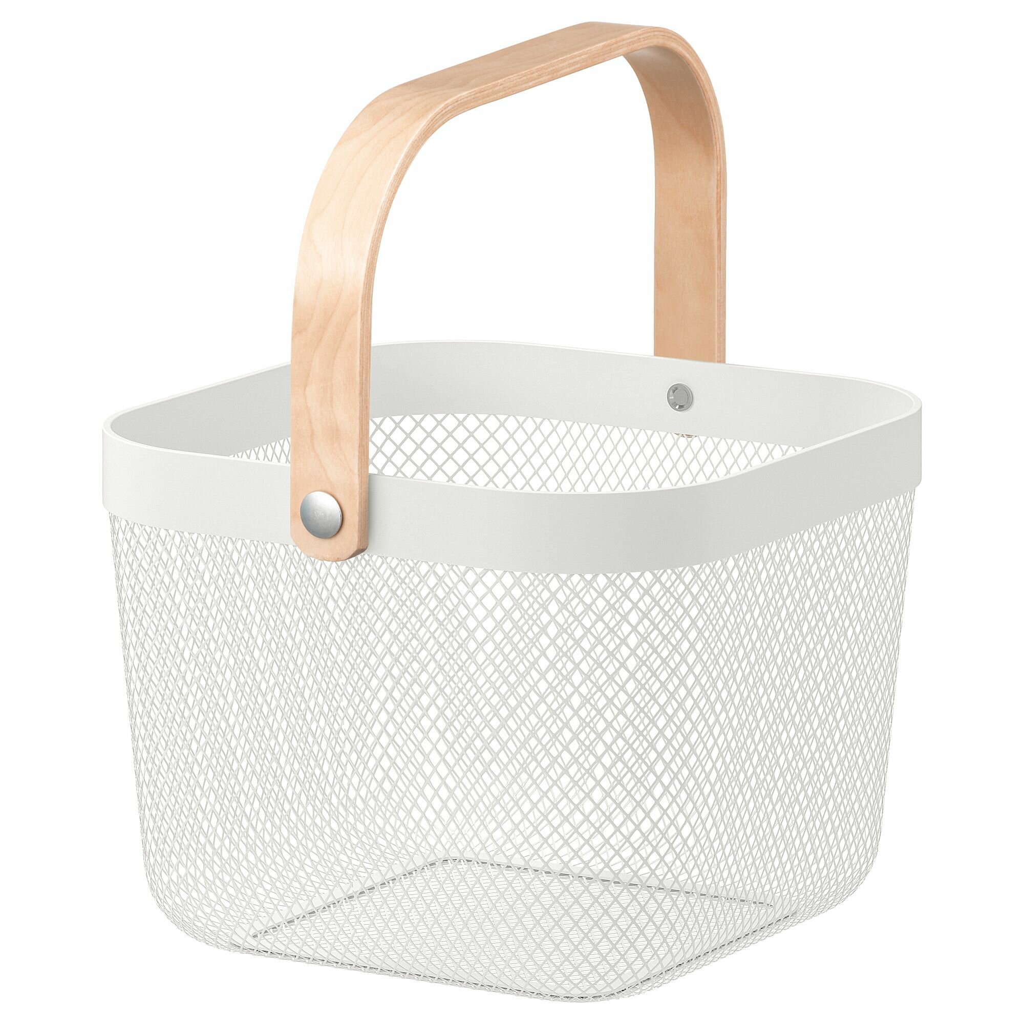 Портативная корзина с фруктами из небольшого белого полипропилена создает ощущение высокого класса